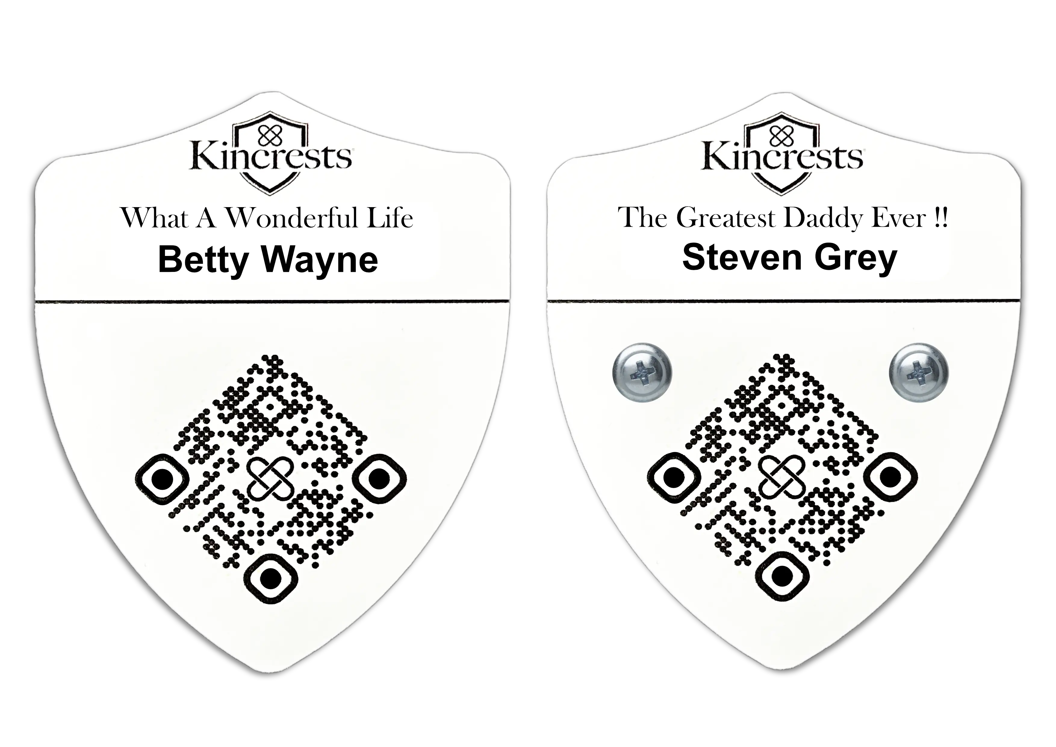Kincrests® | QR Codes for Gravestones, Headstones & Memorial trees ...